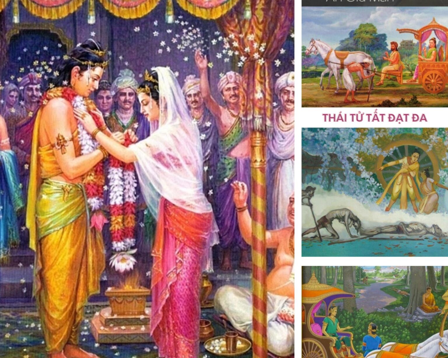 Thái tử Tất Đạt Đa sớm nhận ra đời sống dục lạc thế gian là đau khổ ...